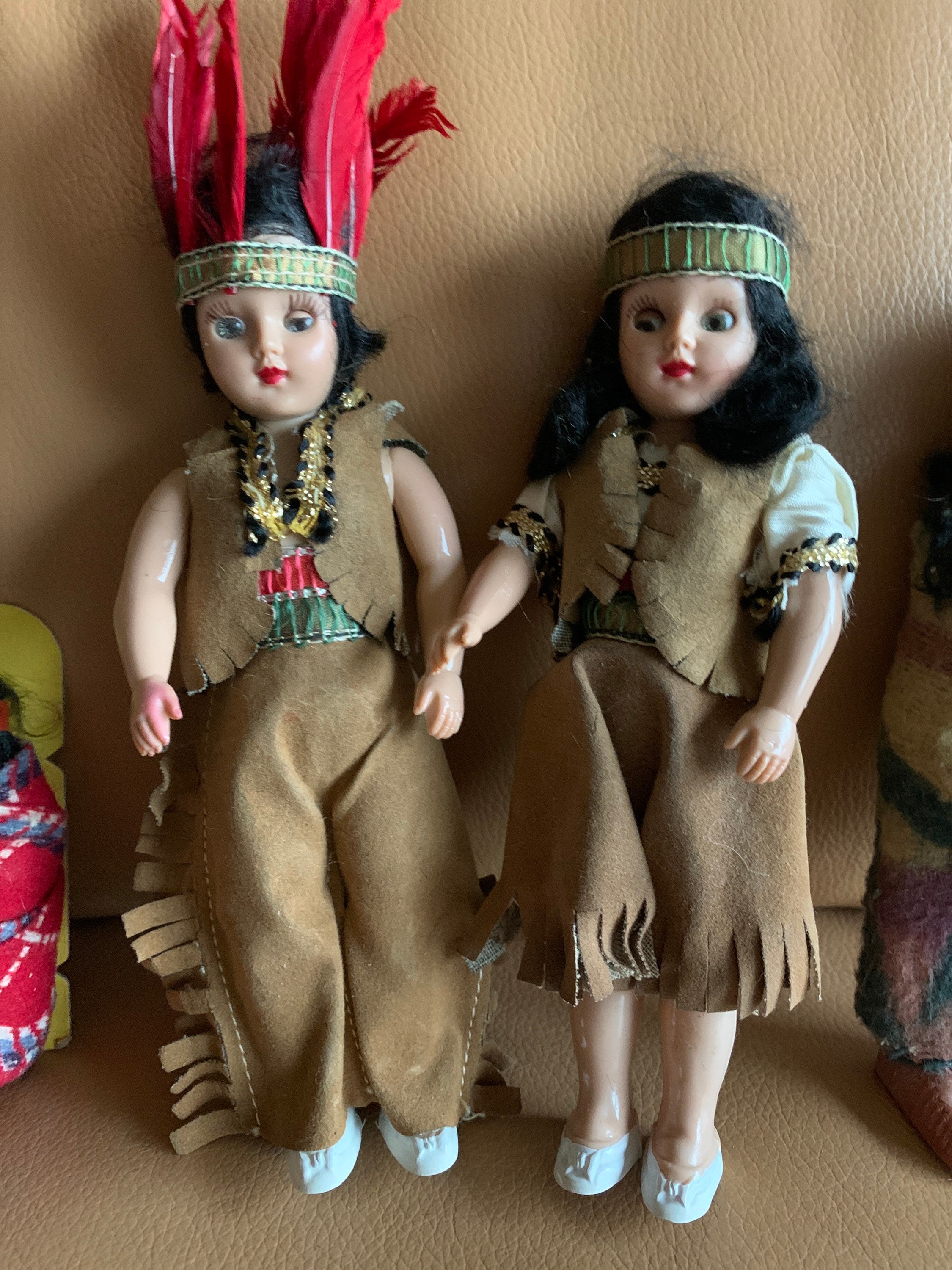 Vintage Native American Storybook and Souvenir Dolls 1940 and 1950 Also ...