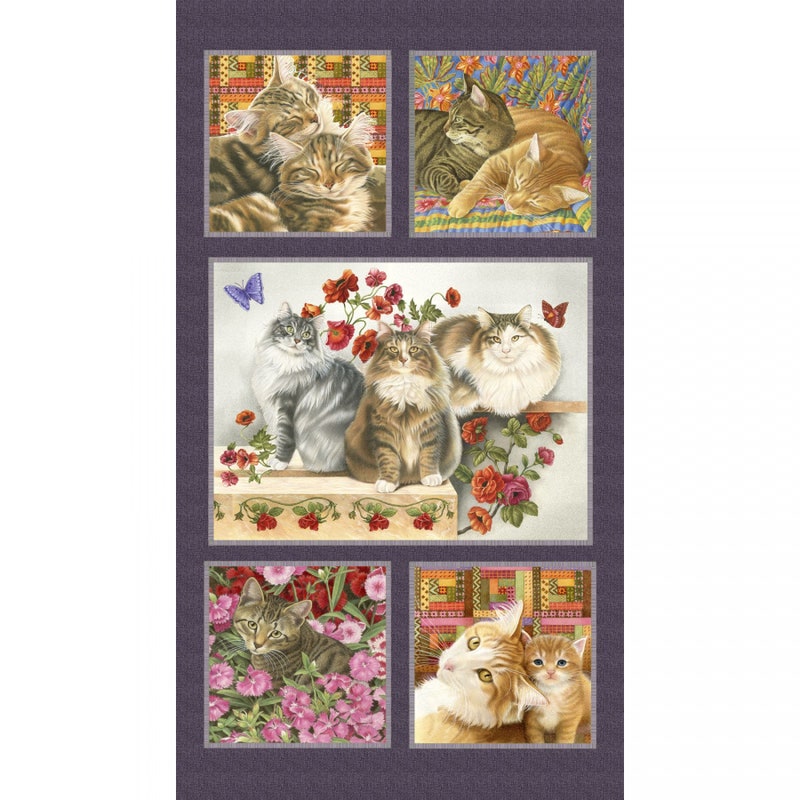Cat Quilt Panel - Etsy