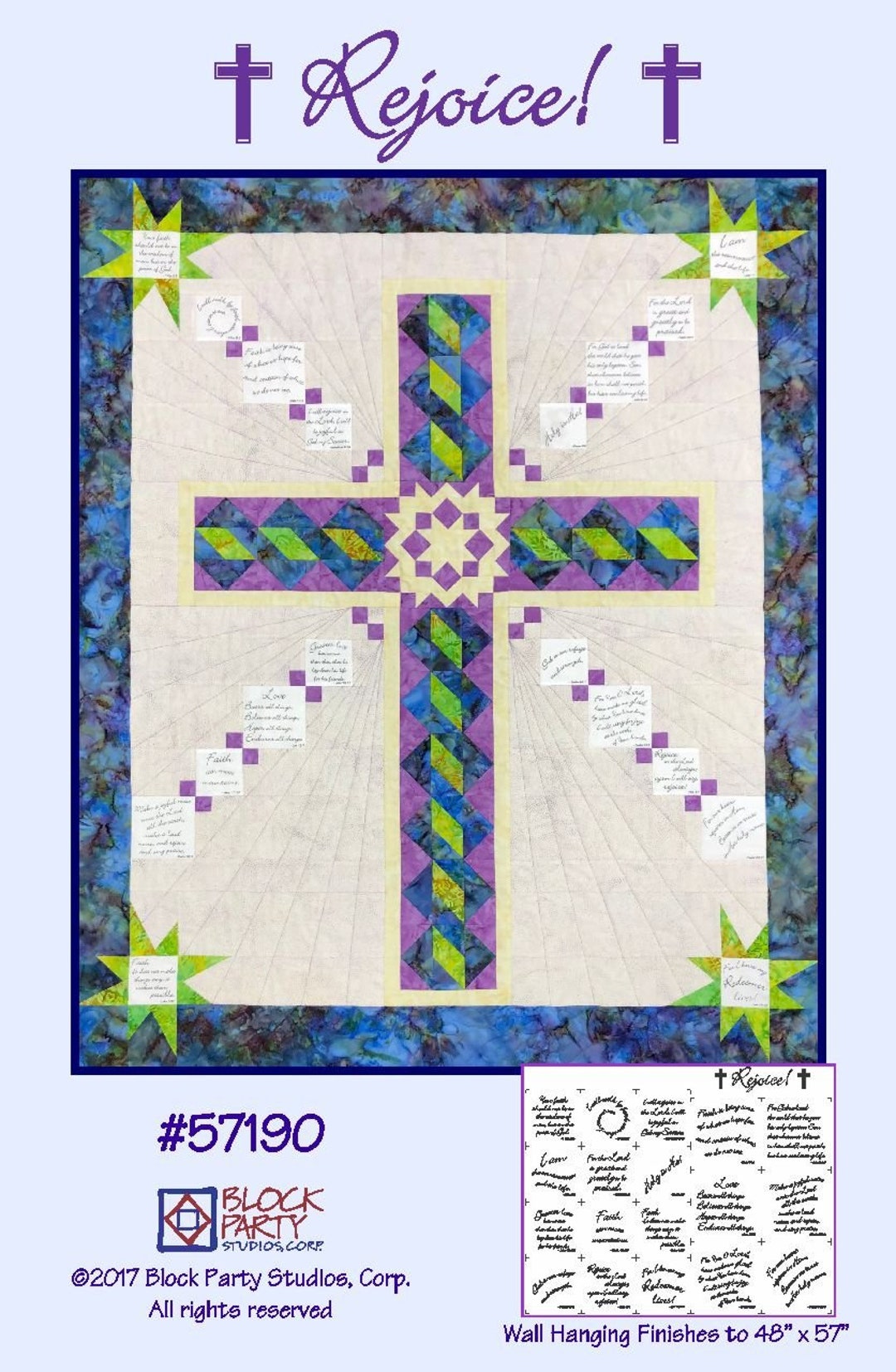 Block Party Studios Rejoice Pattern and Panel - Etsy
