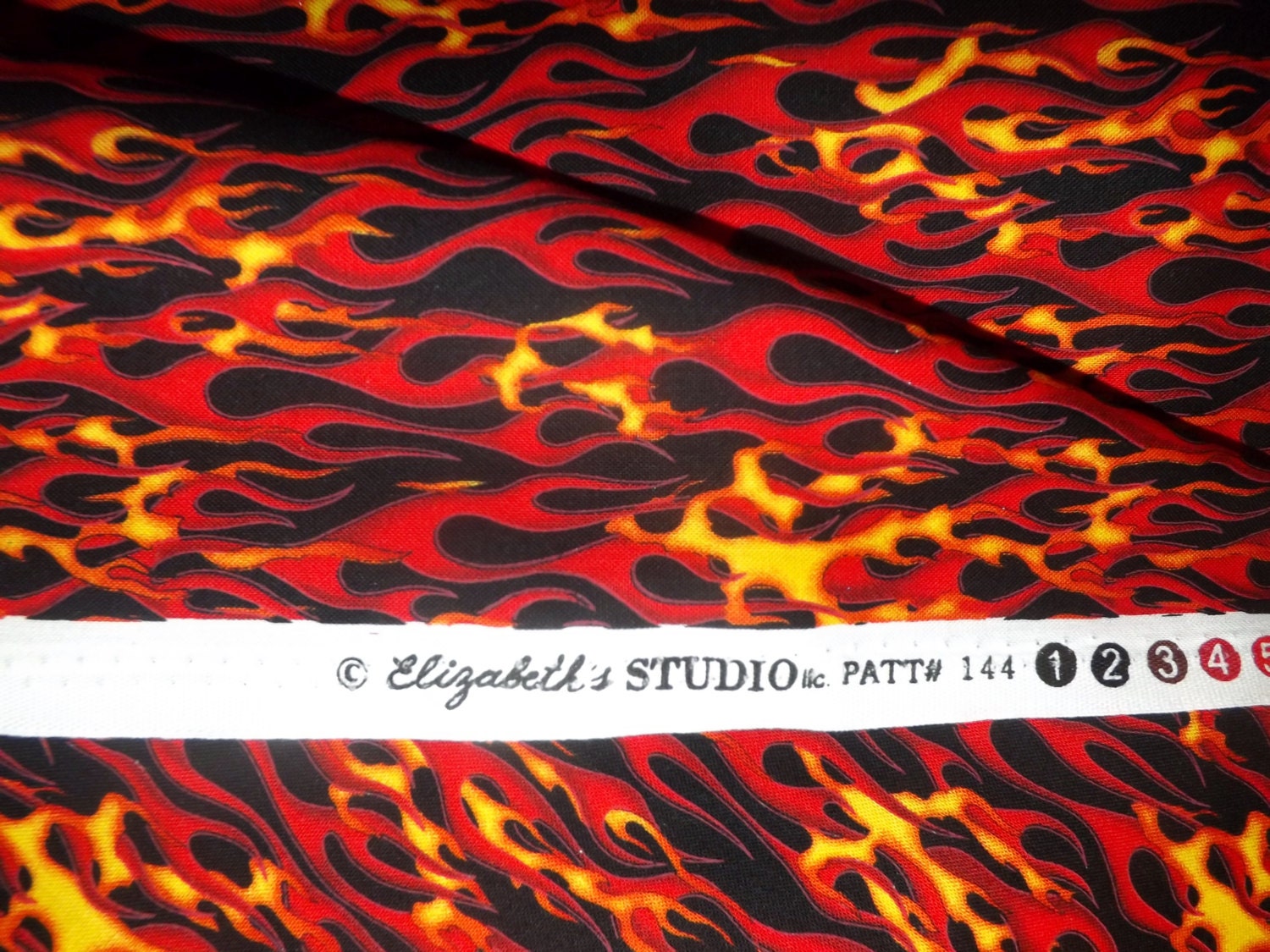 Elizabeth Studios Fire Flames in Motion Red Quilters Cotton - Etsy
