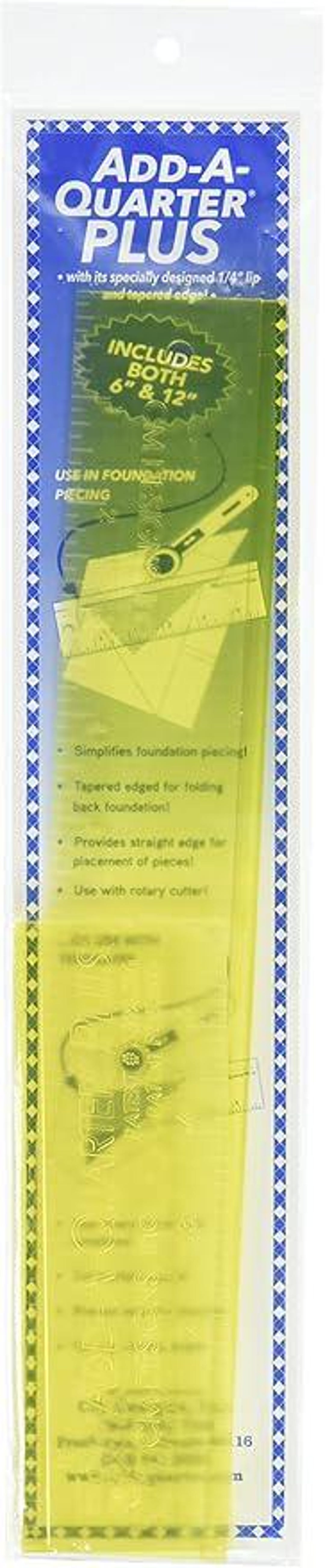 CM Designs CMD40012 Ruler Add-a-quarter Plus, 6" & 12" Sold by the ...