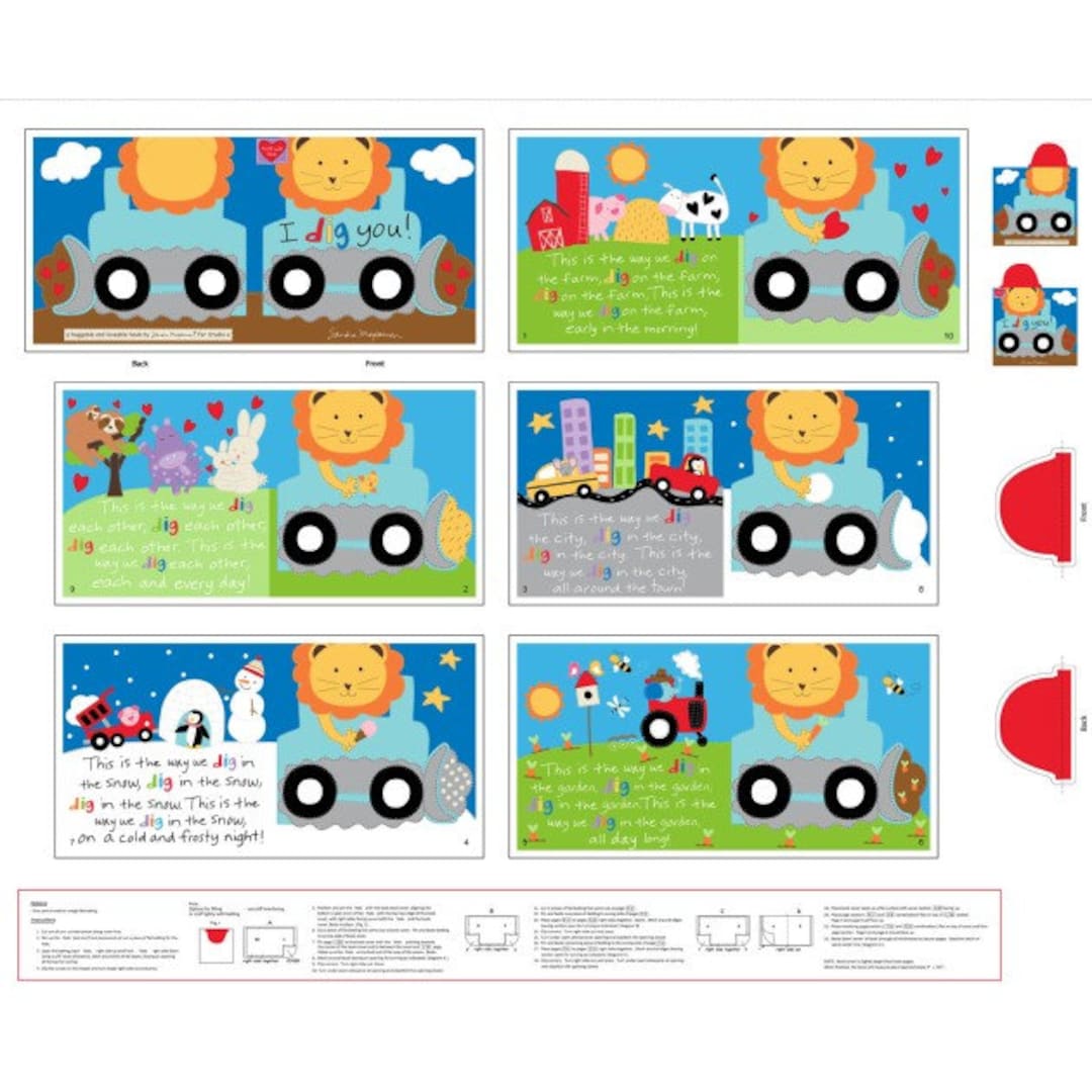 Studio E Fabrics Huggable & Loveable Books XII Designer: Sandra ...