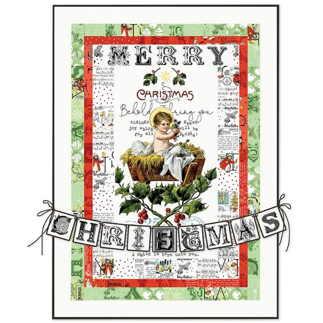 Riley Blake Designs Tidings of Great Joy Panel Quilt Boxed Kit - Etsy