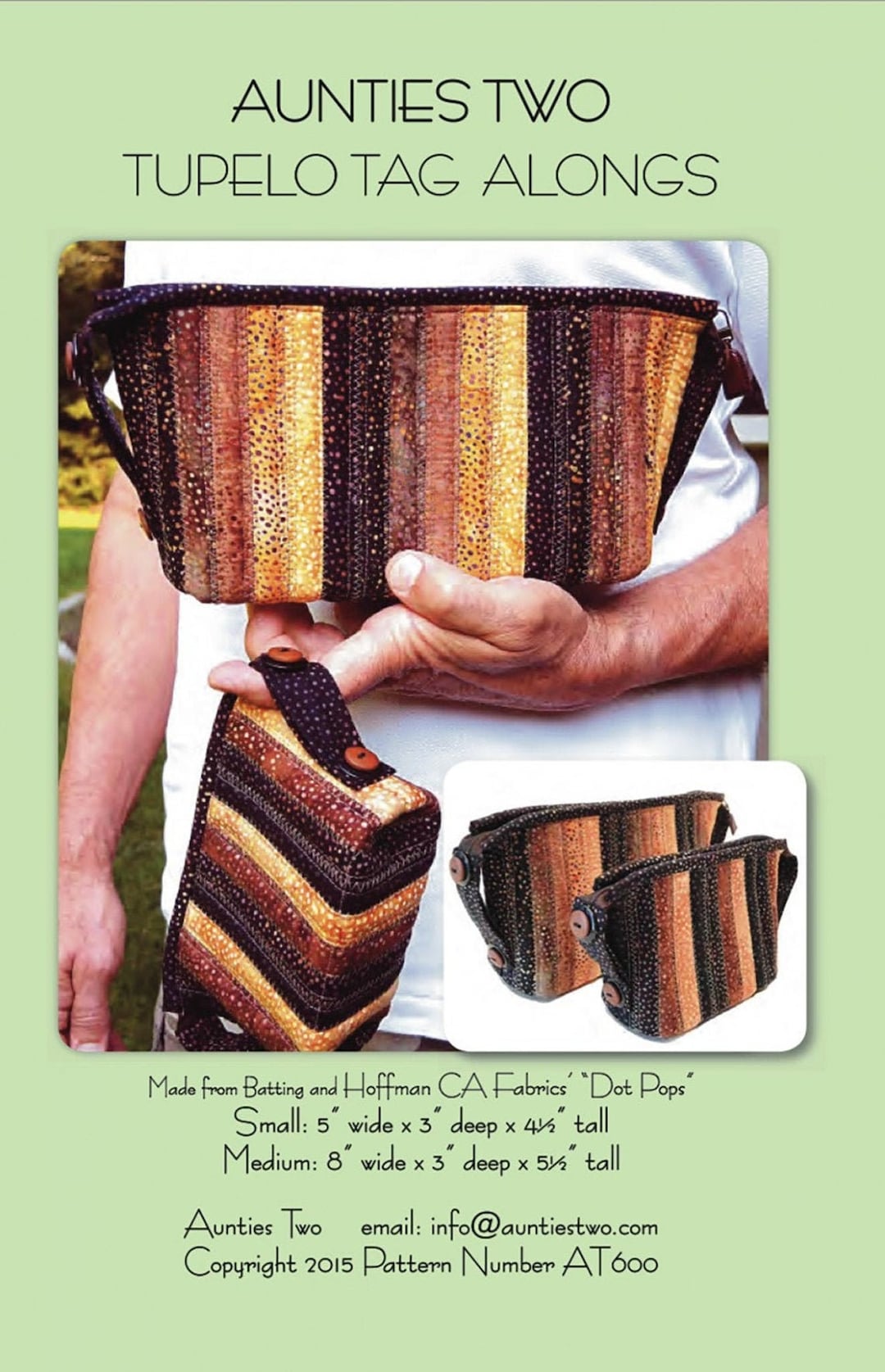 Aunties Two Patterns Tupelo Tag Alongs Pattern Pattern Only - Etsy