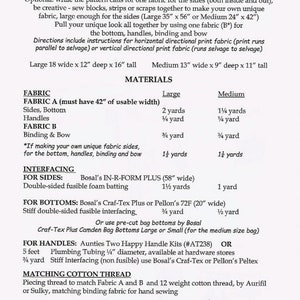 Aunties Two Patterns ROCKPORT CARRYALLS Pattern Pattern Only - Etsy