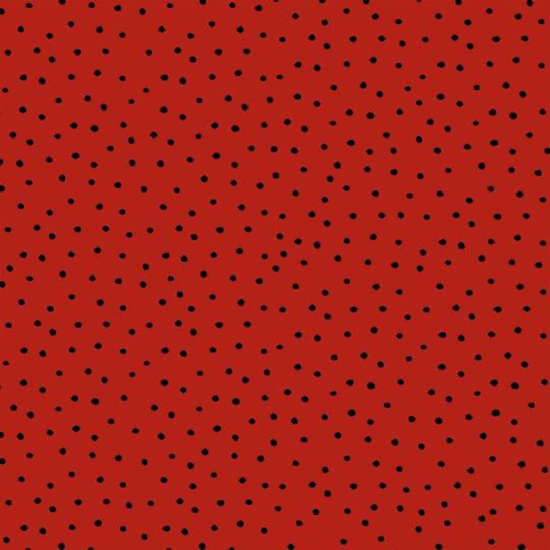 Loralie Designs Dinky Dots Red /black or Lime/black Fabric BTY - Etsy