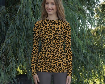 Leopard Rash Guard - Etsy