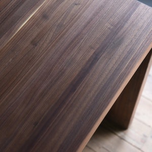 Walnut Butcher Block Waterfall Style Kitchen Island, Waterfall Table - Etsy