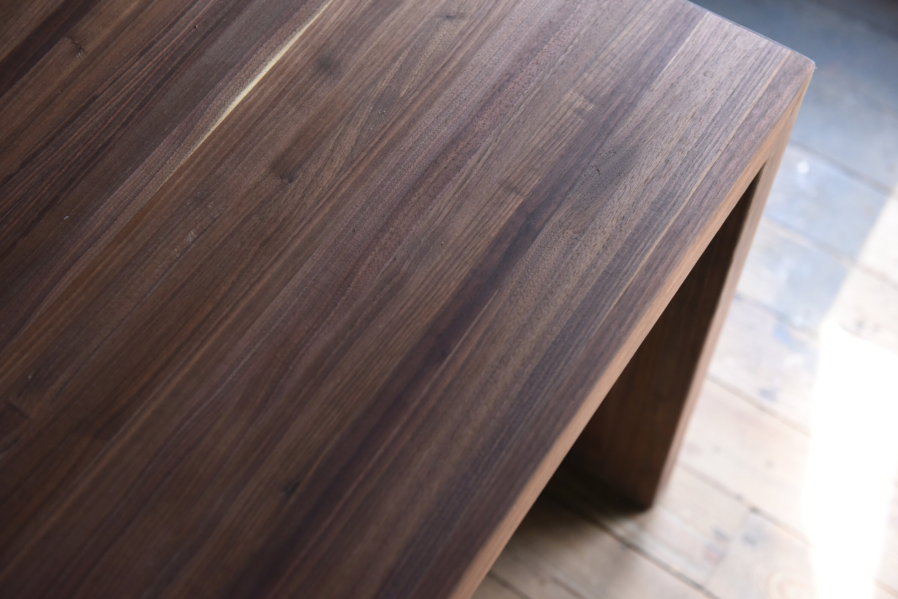 Walnut Butcher Block Waterfall Style Kitchen Island, Waterfall Table - Etsy