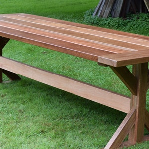 Large patio table Outdoor Dining Table Patio Table Mahogany | Etsy