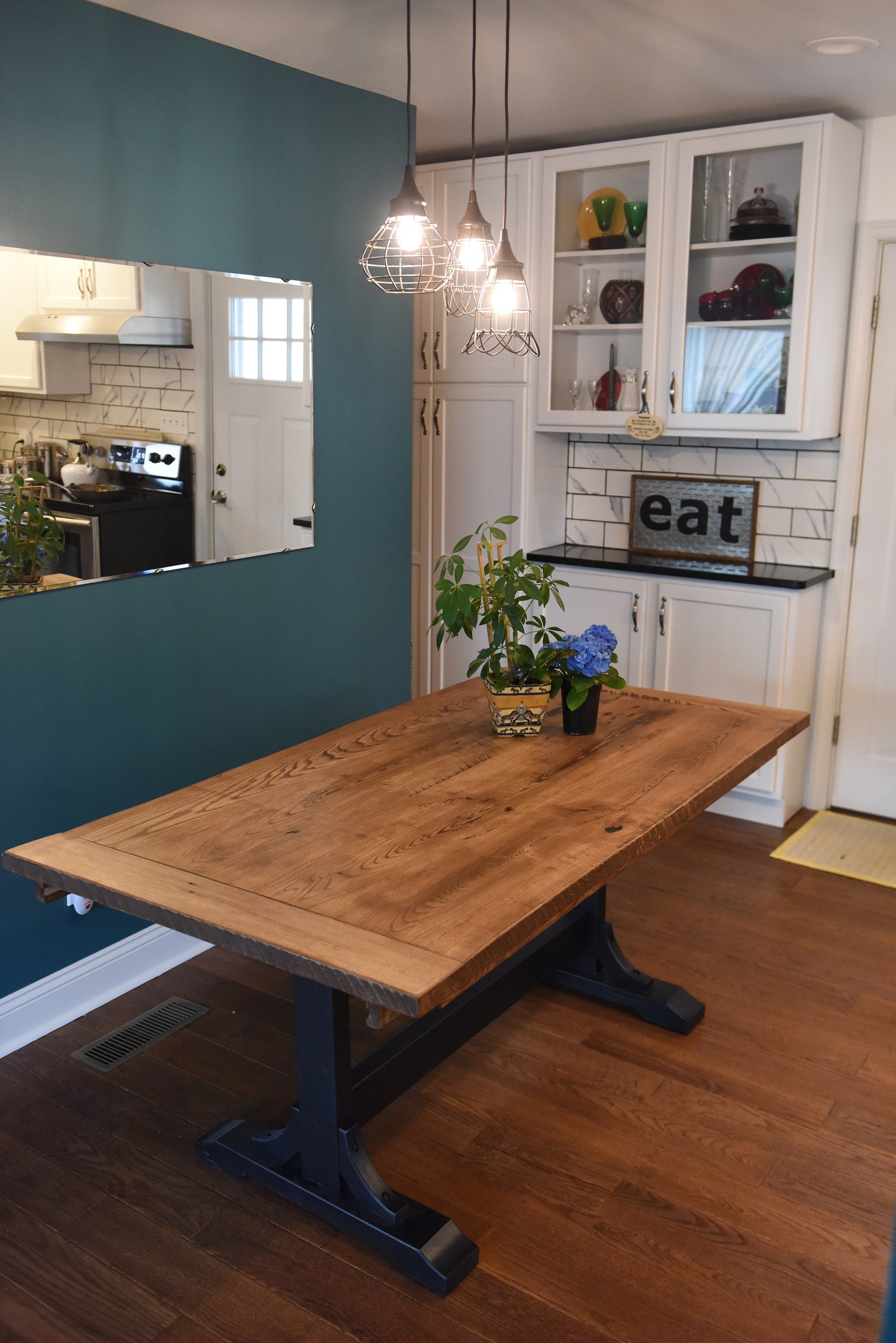 Farmhouse Table, Extension Table, Rustic Reclaimed - Etsy