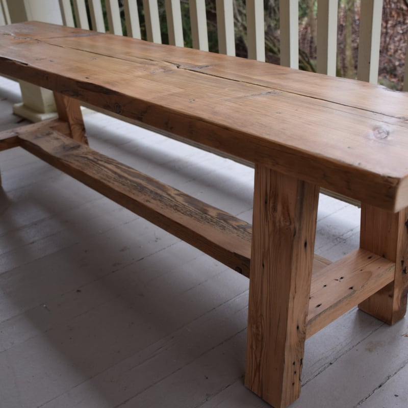 Reclaimed Wood Bench - Etsy