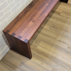 Walnut Bench - Etsy