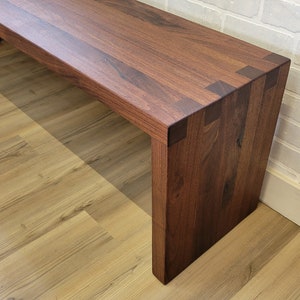 Walnut Bench - Etsy