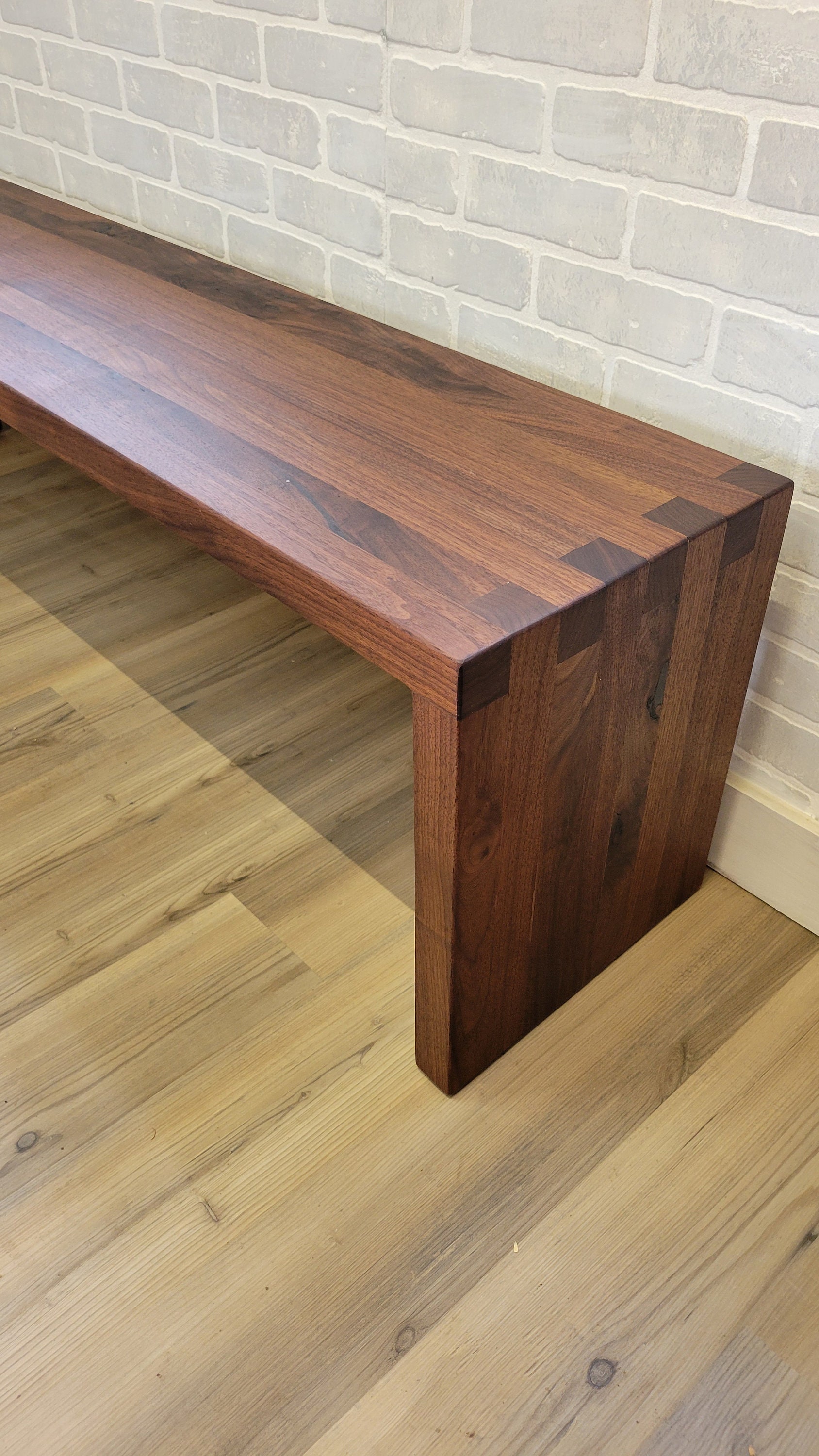 Walnut Bench - Etsy