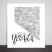 Nevada State Print-hand Lettered State Print-nevada Pride- Nevada Art ...