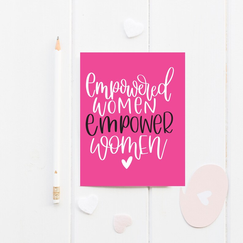 Empowered Women Empower Women Card-empowered Women - Etsy