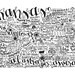 Kansas State Print- Hand Lettered State Print- KS State Print- 8x10 ...