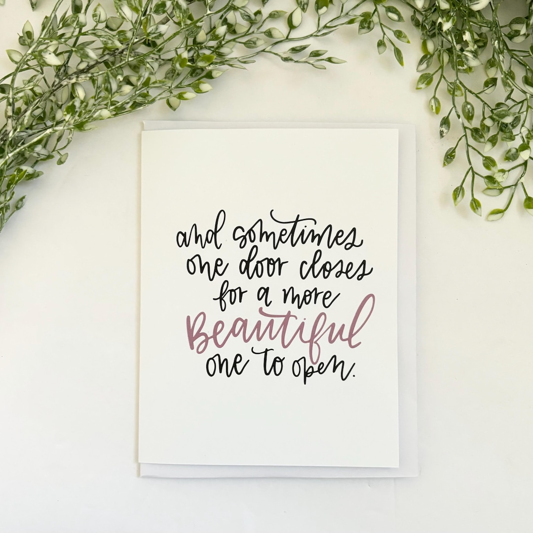 Thinking of You Card for Hard Times Card for Hope for Friend - Etsy