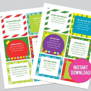 Christmas Scavenger Hunt, Christmas Song Game, Holiday Scavenger Hunt ...