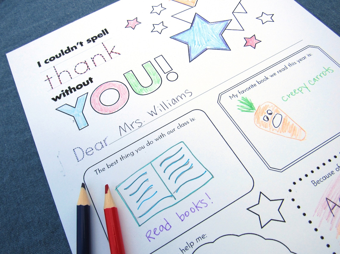 Teacher Appreciation Printable, Teacher Thank You, Teacher ...
