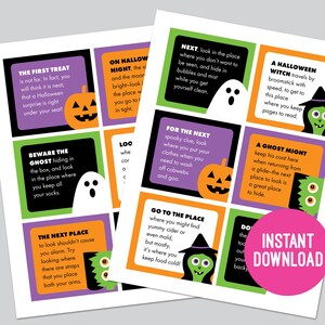 Halloween Scavenger Hunt, Printable, for Kids, Trick-or-treat ...