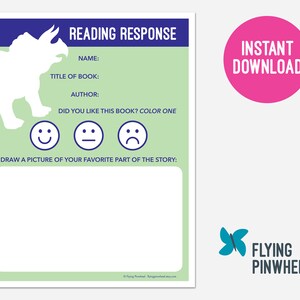 Dinosaur Reading Response Worksheet, Student Printable, Reading ...