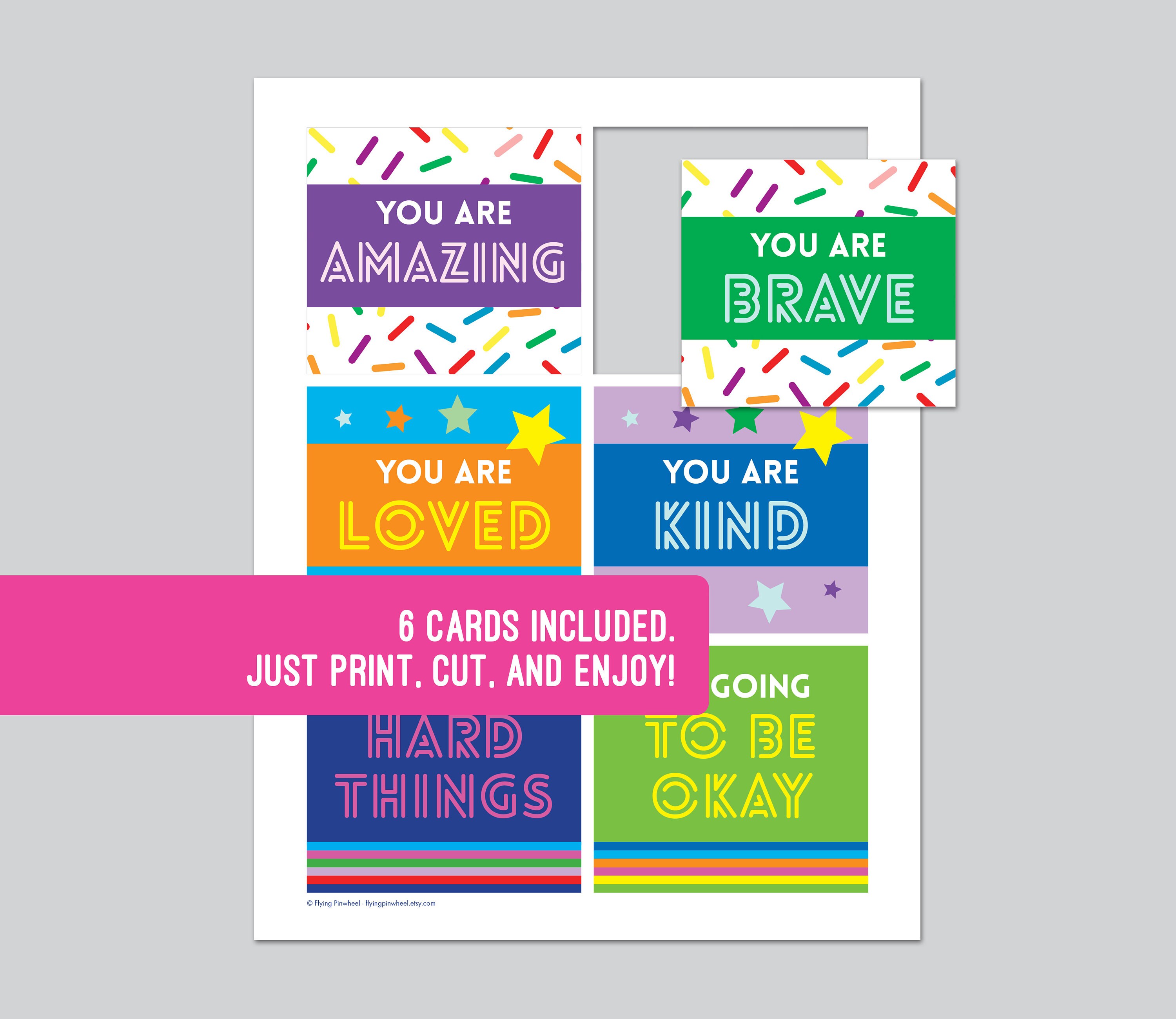 Kindness Cards, Lunchbox Notes, for Kids, for Adults, Printable, You ...