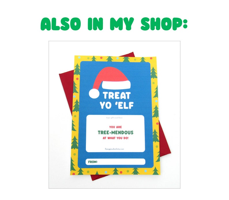 Teacher Winter Gift, Teacher Thank You Card, Printable Note, Fill in ...