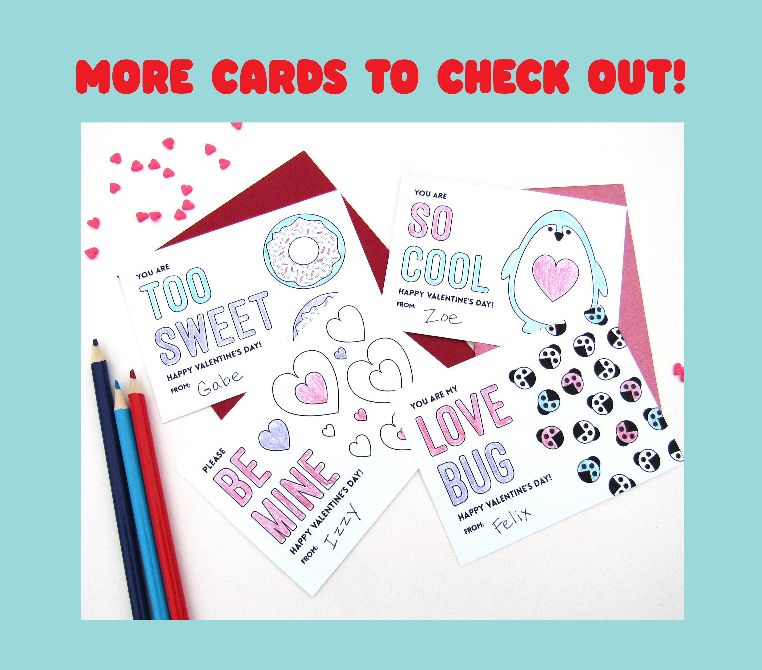 Valentine Cards, for Kids, Valentine's Day Gift, Candy Valentine, Cute ...