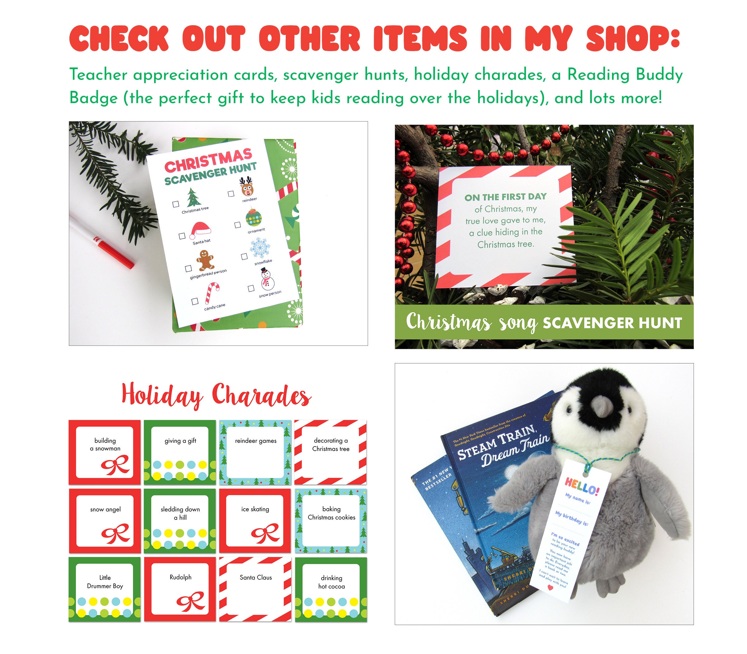 Teacher Winter Gift, Teacher Thank You Card, Printable Note, Fill in ...