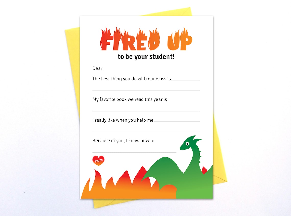 PRINTABLE Teacher Appreciation Fill in the Blank for - Etsy Canada