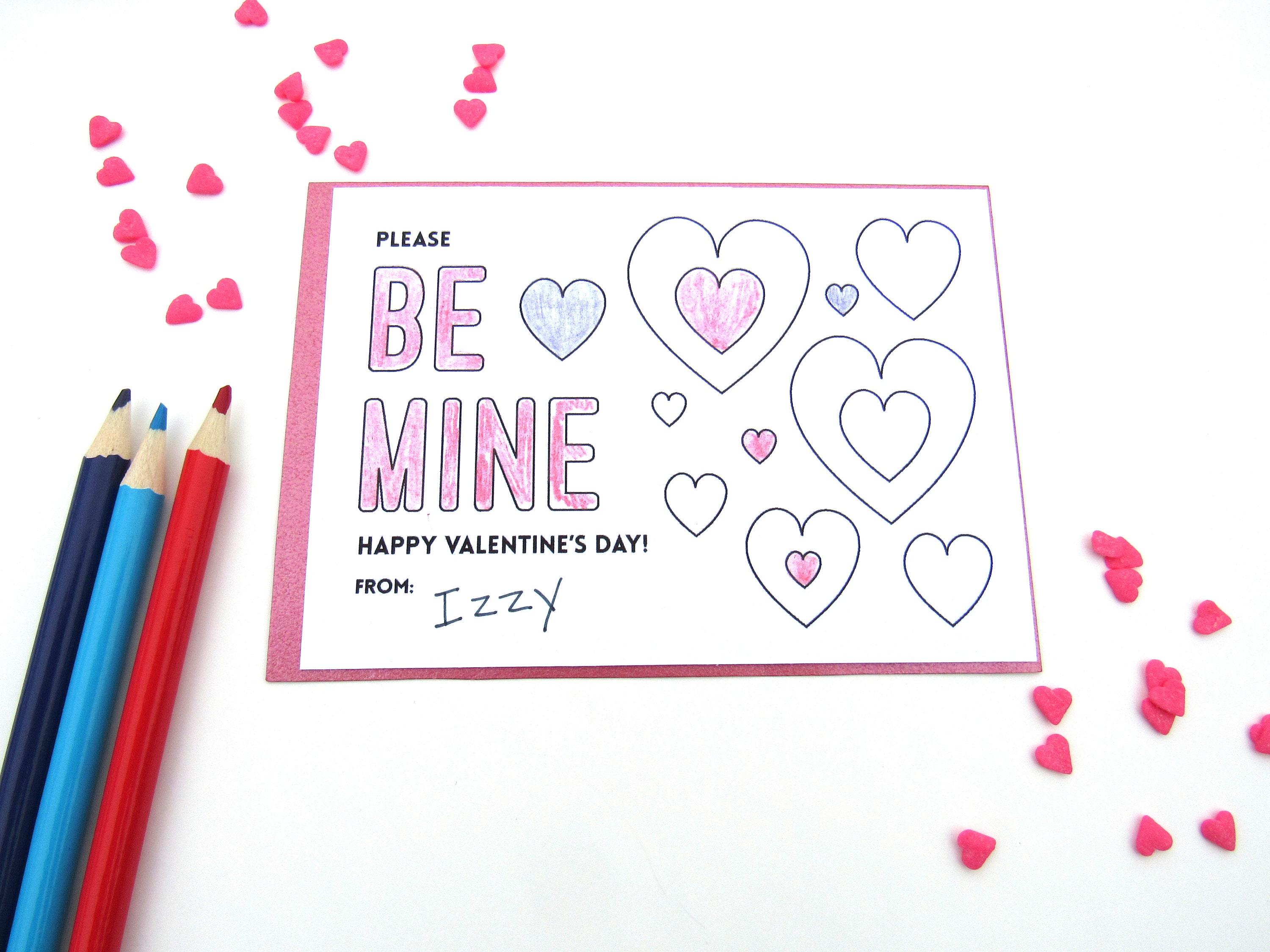 PRINTABLE, Valentine Cards, for Kids, Non Candy, Classroom, for Friends ...