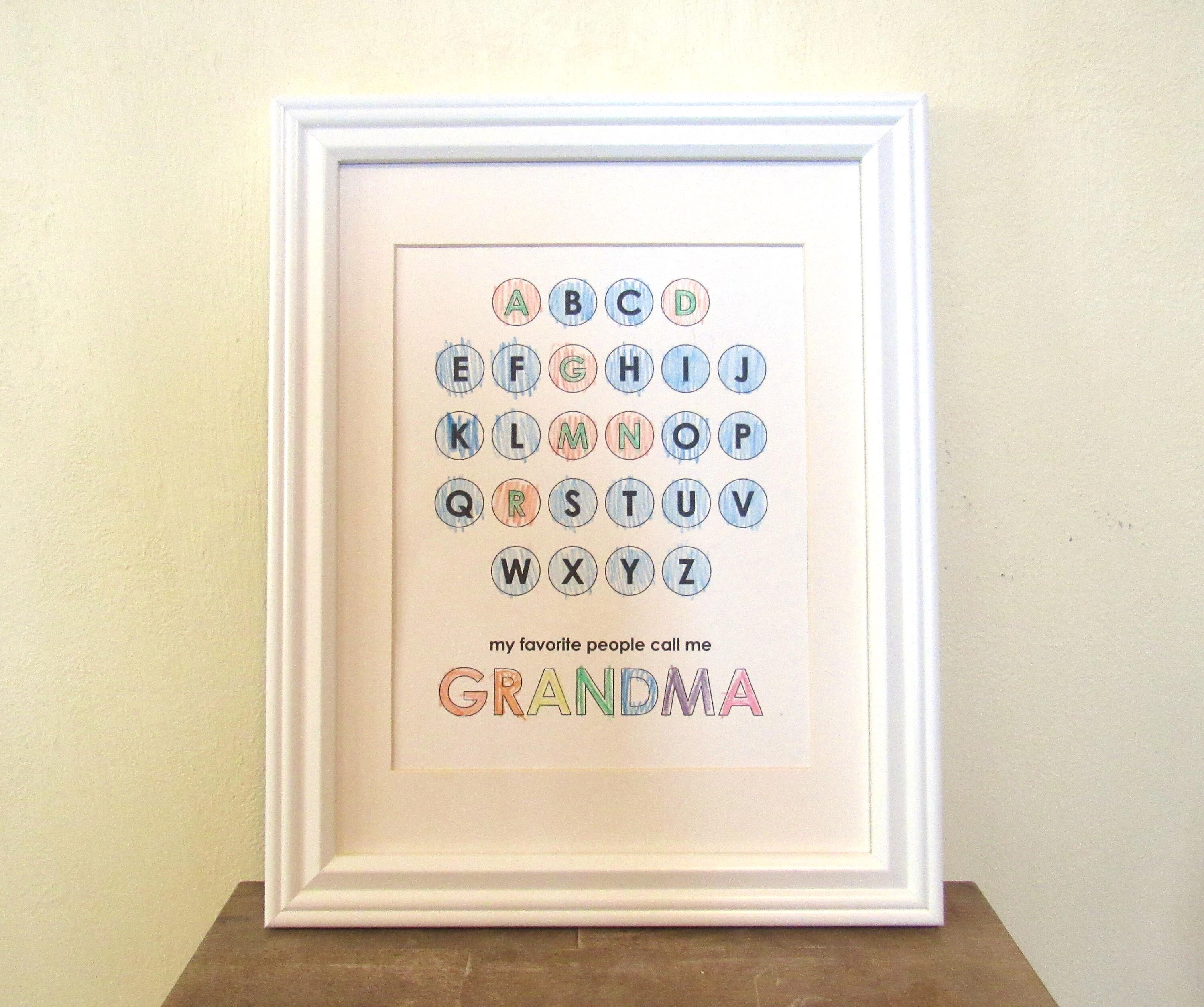 Mother’s Day Gift for Grandma, Personalized Letter to Grandma, Grandma ...