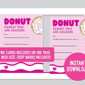 PRINTABLE Teacher Appreciation, Fill in the Blank, Thank You Card ...