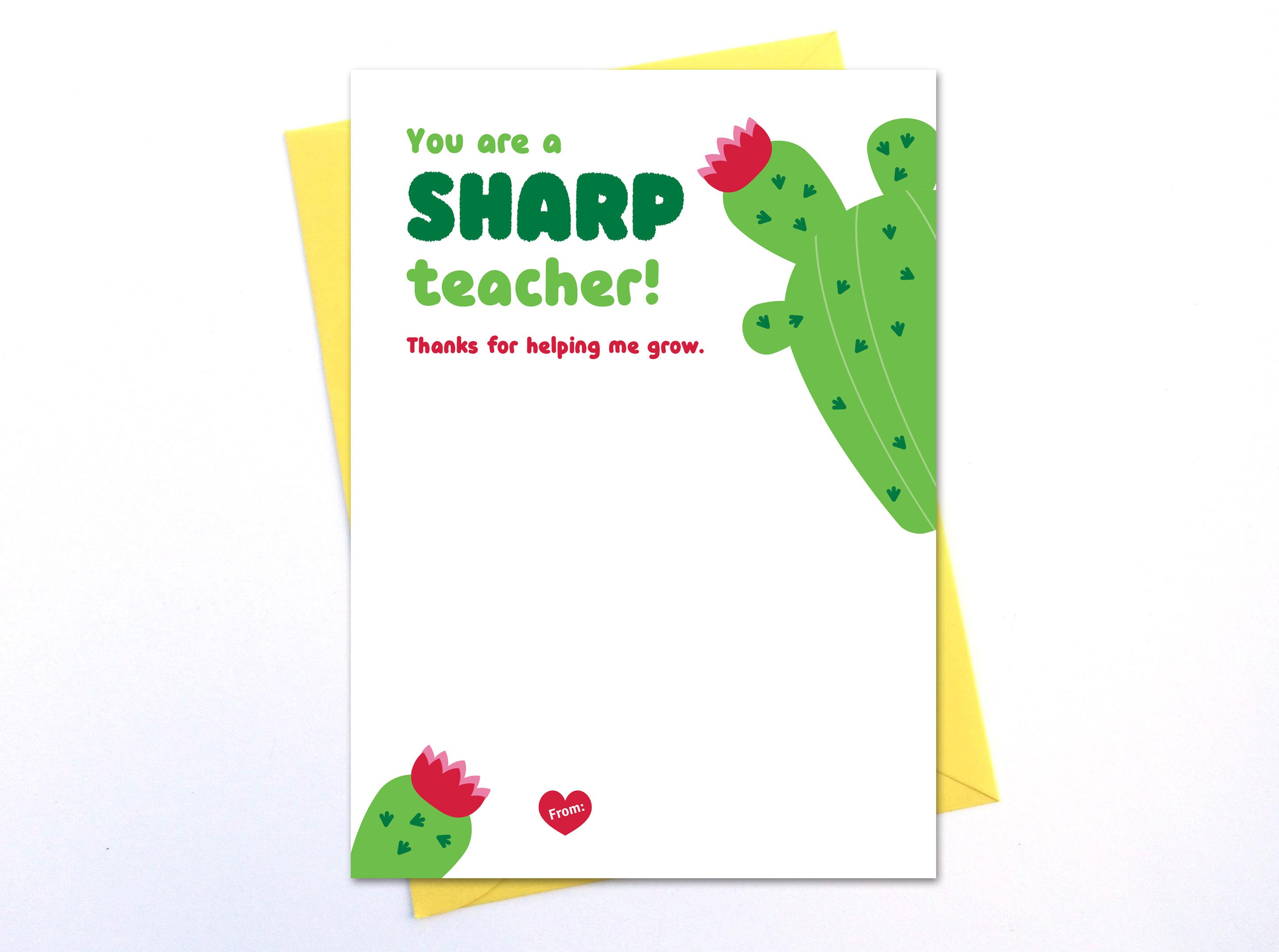 PRINTABLE Teacher Appreciation, Blank Card, Thank You Card, Dragon ...