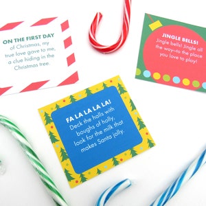 Christmas Scavenger Hunt, Christmas Song Game, Holiday Scavenger Hunt ...