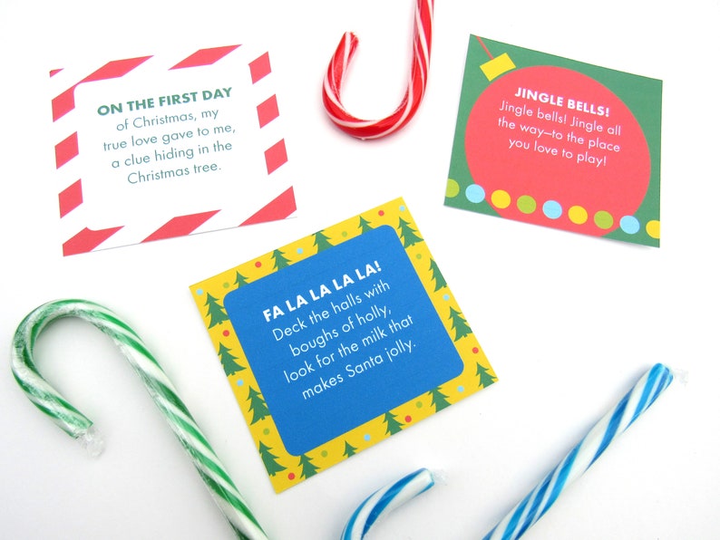 Christmas Scavenger Hunt, Christmas Song Game, Holiday Scavenger Hunt ...