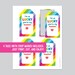 Teacher Gift Tag PRINTABLE End of Year Teacher Gift Lucky Teacher Thank ...