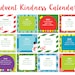 Advent Kindness Calendar, Random Acts of Kindness, Christmas Countdown ...