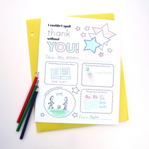 Teacher Appreciation Printable, Teacher Thank You, Teacher ...