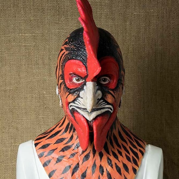 Rooster Mask - Etsy
