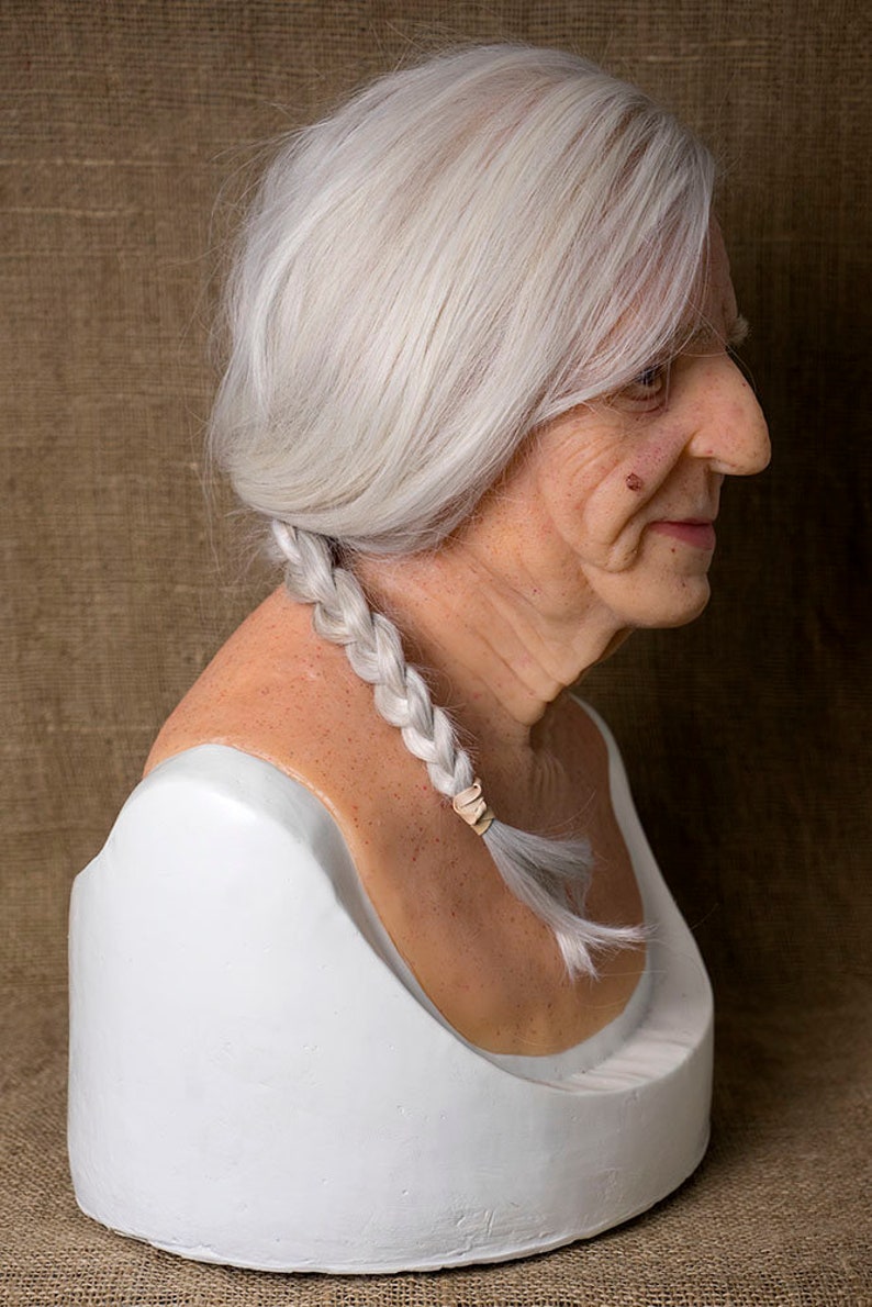 Grandmother Roberta Silicone Mask: Terrifically Realistic Halloween ...