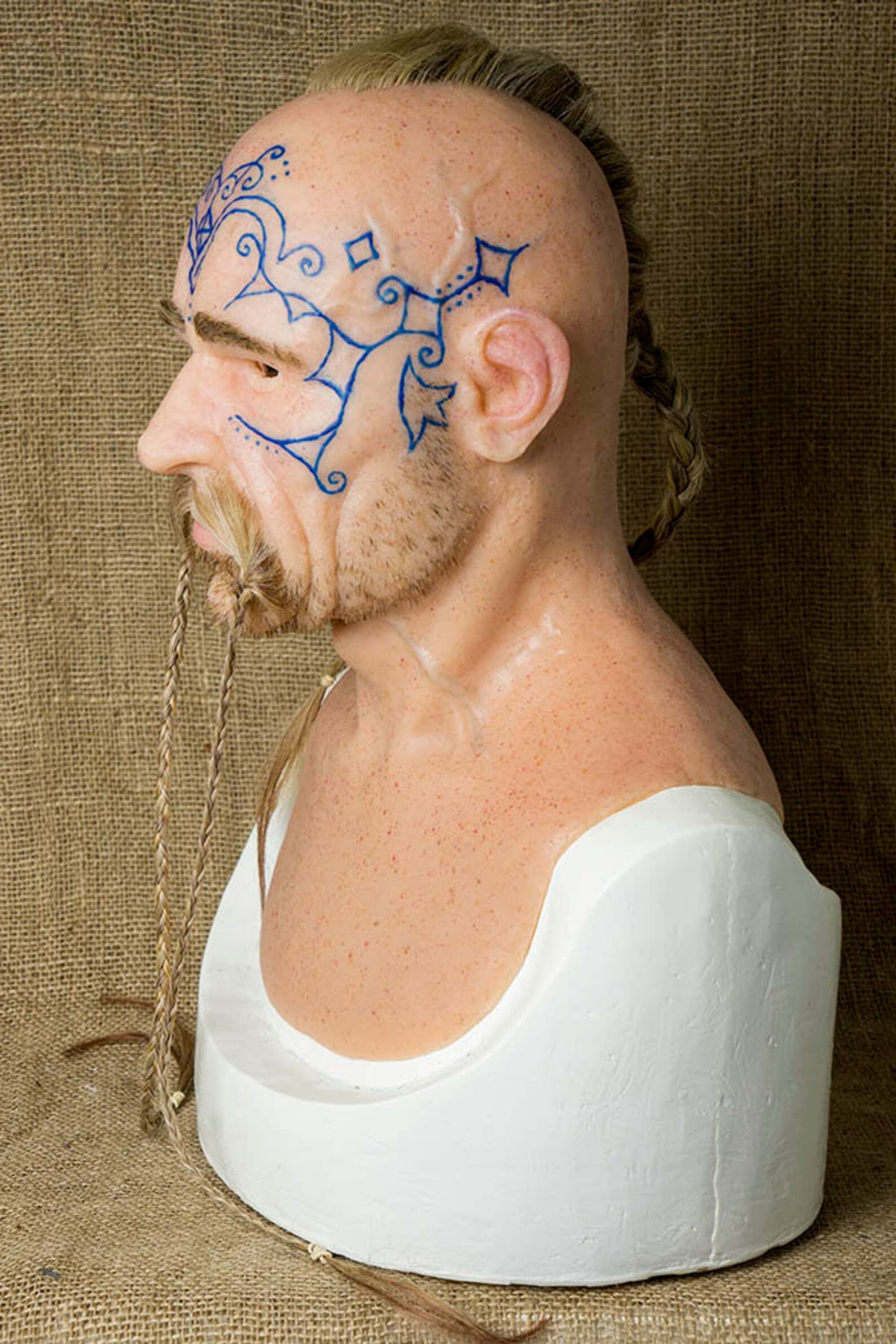 Halloween Silicone Mask Viking Man jarl NEW Hand Made, Pro High Quality ...