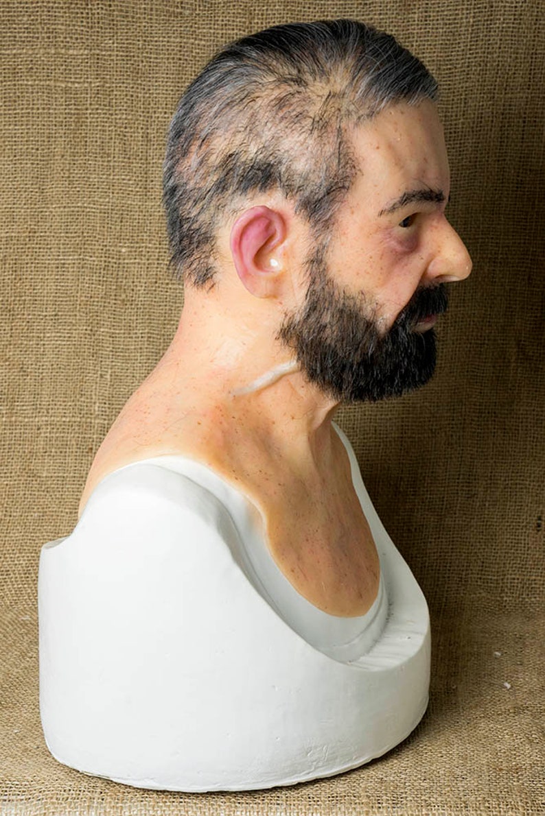 Handmade Silicone Old Man Mask: Realistic Halloween Mask - Etsy