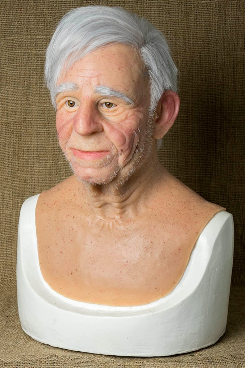 Handmade Silicone Old Man Mask "boris" - Realistic Halloween Mask - Etsy