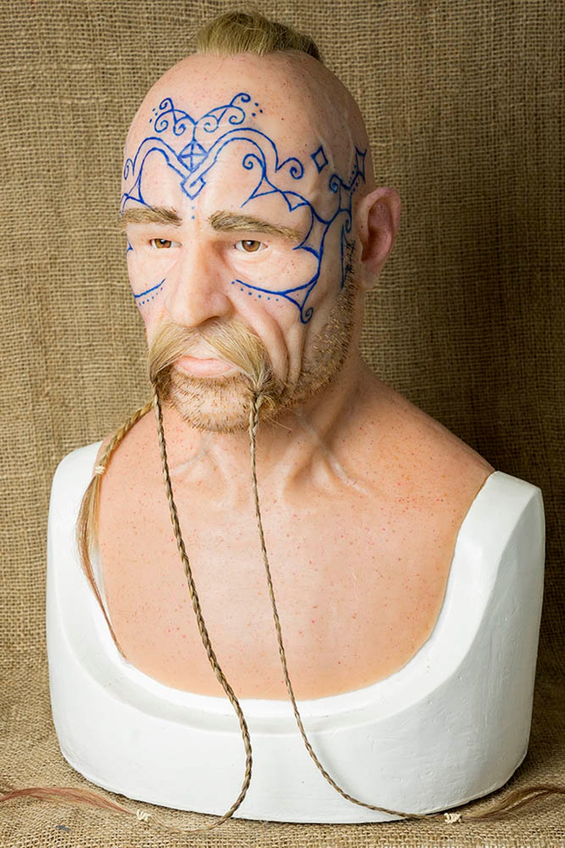 Halloween Silicone Mask Viking Man jarl NEW Hand Made, Pro High Quality ...