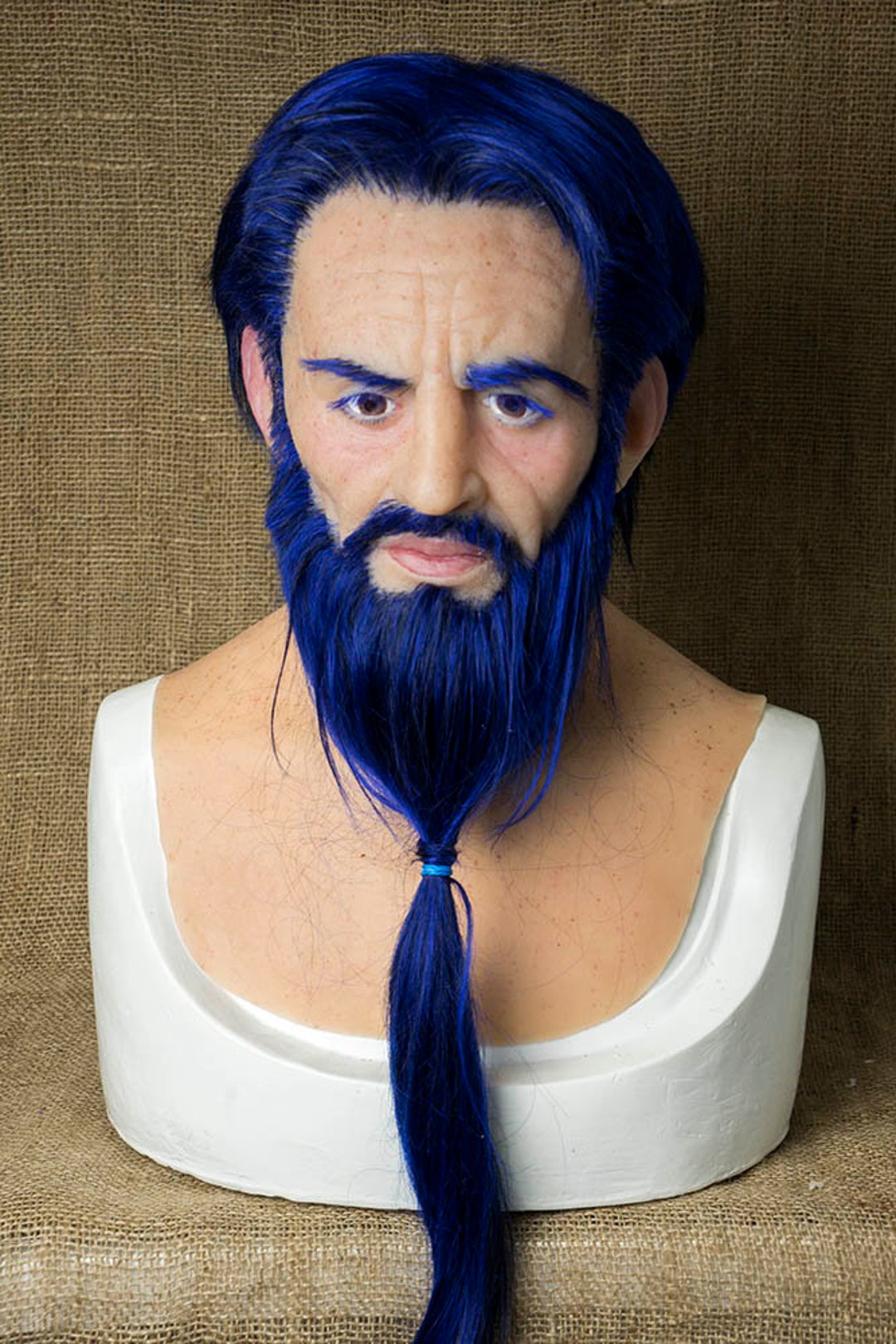Bluebeard Silicone Mask, Handmade, High Quality, Realistic Human Mask ...