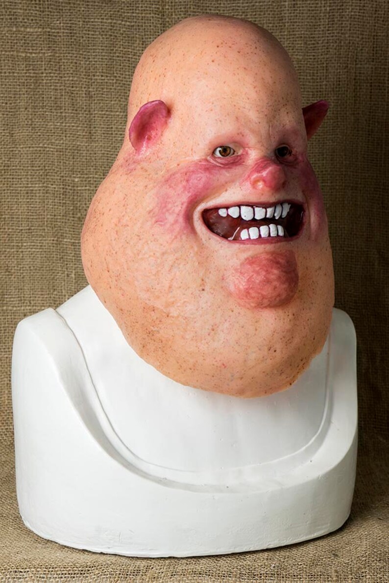Halloween "mr Pig" Silicone Mask, Hand-painted Realistic Mask - Etsy