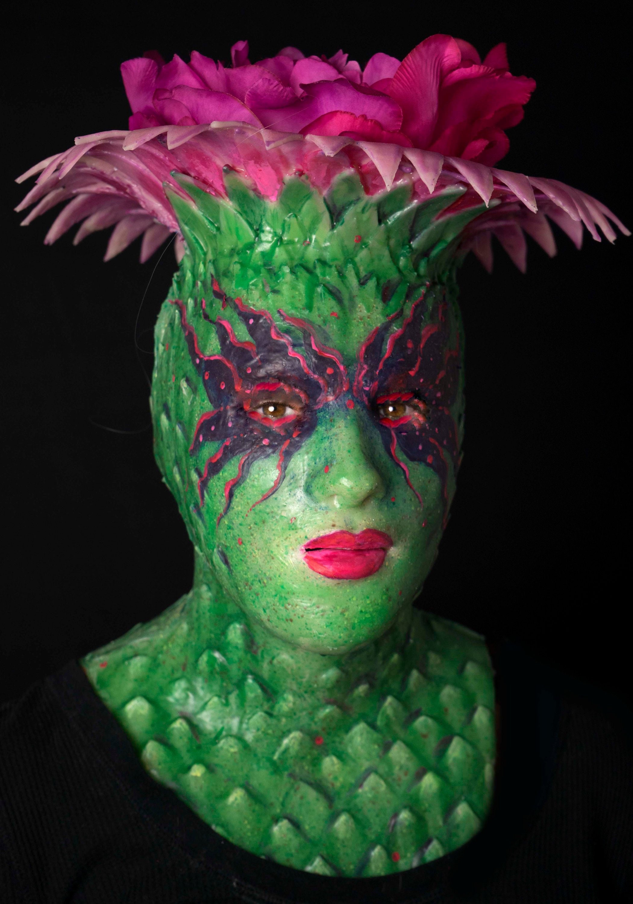 Halloween Silicone Mask flower Princess NEW Hand - Etsy